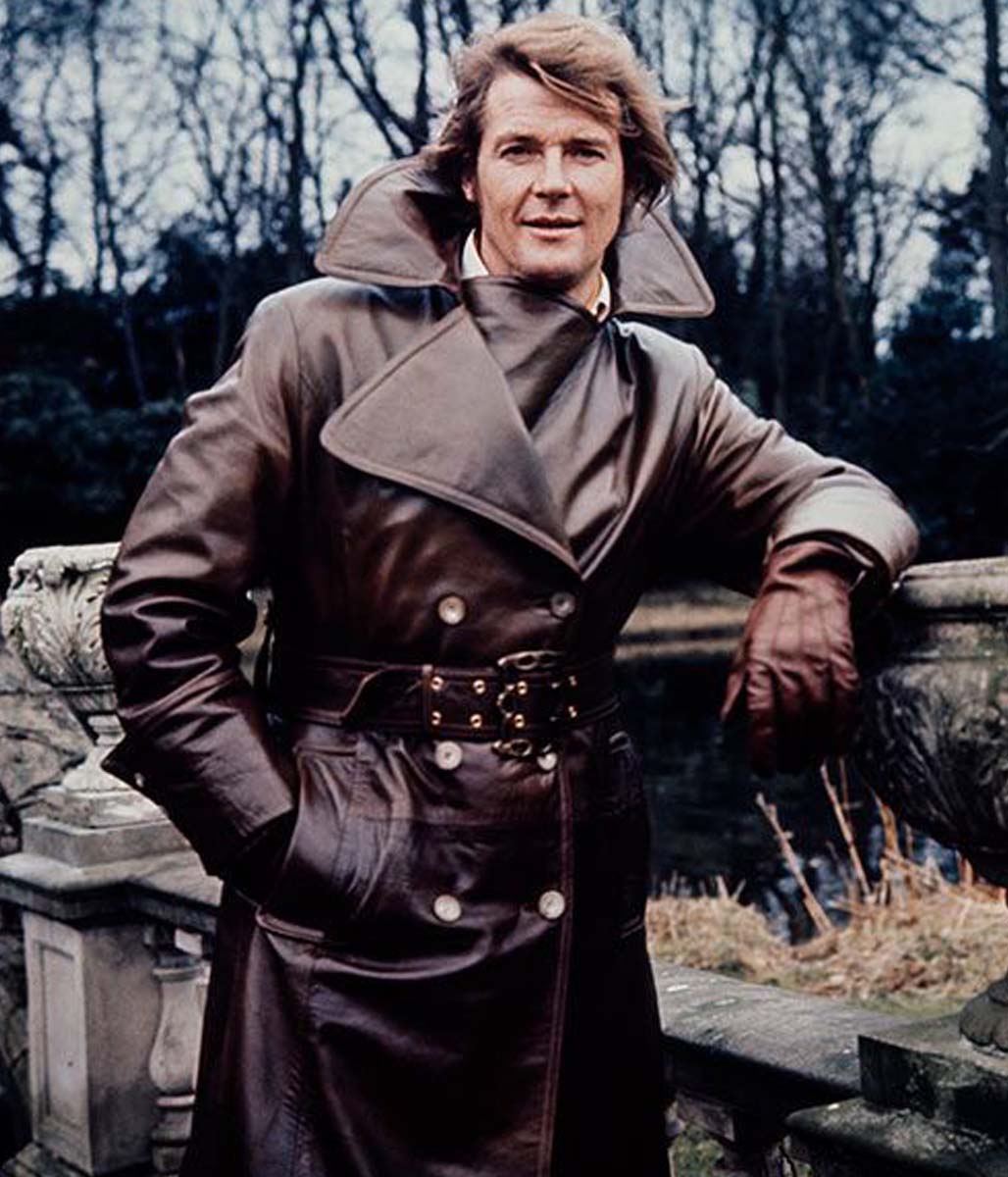 Roger Moore Vintage Leather Coat - Jacketmill