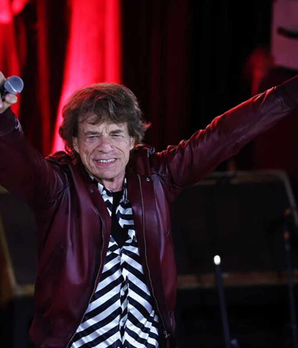 The Rolling Stones Mick Jagger Leather Jacket - Jacketmill