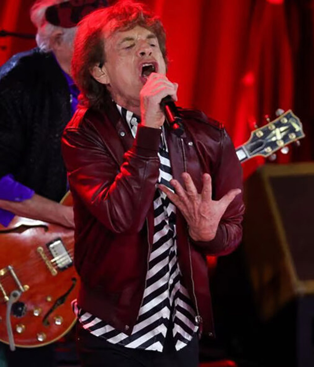 The Rolling Stones Mick Jagger Leather Jacket - Jacketmill
