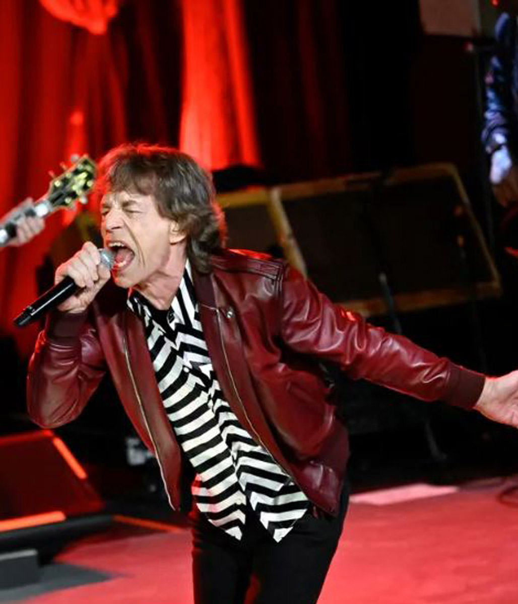 The Rolling Stones Mick Jagger Leather Jacket - Jacketmill